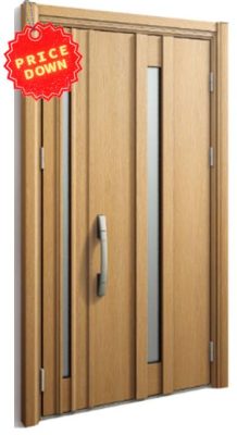 【新品】ドアリモ玄関ドア C07型 断熱タイプ・親子扉・手動錠・角型ストレートハンドル ＜YKKAP リフォーム玄関ドア＞ - 福岡のエクステリアBEC