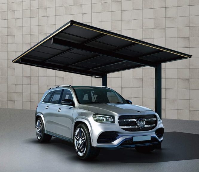 【新品】ブラックポリカ屋根 1台用カーポート エフルージュ FIRST 600タイプ 51-27 - 福岡のエクステリアBEC